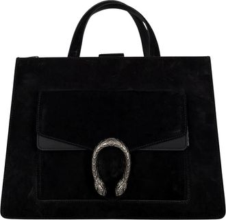 Gucci Crossbody Bags - Gucci Dionysus Handtasche aus Veloursleder Schwarz - Gr. unisize - in Schwarz - f&uuml;r Damen