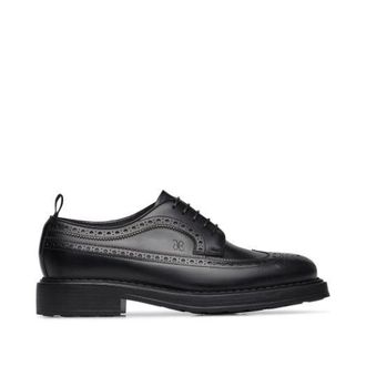 Fabi Klassische Schwarze Oxford Lederschuhe - - Shoes - Herren - Schwarzk - 40 EU