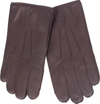 Polo Ralph Lauren Homme, Accessoires, Brun, Taille: M Leather Gloves