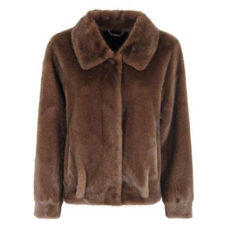 Seventy Femme, Vestes, Brun, Taille: 36 FR Faux Fur Jacket