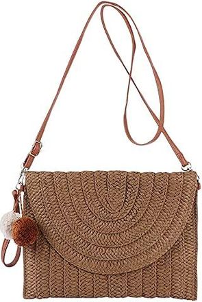 Generic Sac &agrave; bandouli&egrave;re pour la plage, sac &agrave; pompon, sac &agrave; main d&eacute;t&eacute;, sac &agrave; main, portefeuille, sac &agrave; bandouli&egrave;re pour femme, sac &agrave; main pour ordinateur, ma