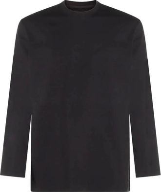 Yohji Yamamoto Homme, Tops, Noir, Taille: M Graphic Long Sleeve Tee