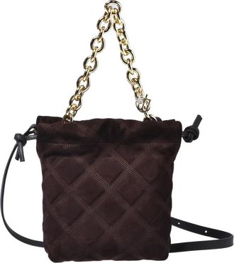 Baldinini Femme, Sacs, Brun, Taille: ONE Size Trend Sac à main matelassé en daim