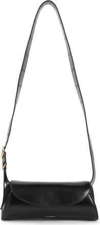 Jil Sander Hobo Bags - Black Leather Cannolo Mini Bag - Gr. unisize - in Schwarz - für Damen