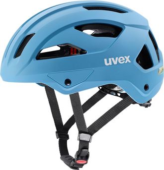 Uvex Stride - robuster Fahrradhelm f&uuml;r Damen und Herren - individuelle Gr&ouml;&szlig;enanpassung - Azure matt - 53-56 cm