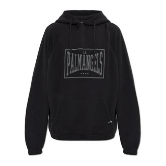 Palm Angels Homme, Sweatshirts et sweats &agrave; capuche, Noir, Taille: L The Sweat &agrave; capuche