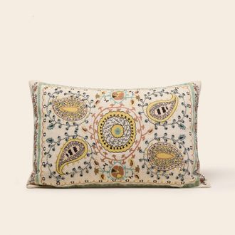 Madura Housse De Coussin Mandana Ecru - GRIS