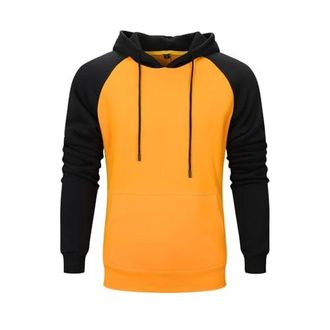Generic Sweat &agrave; capuche en polaire pour homme, avec cordon de serrage, coupe ajust&eacute;e, sweat &agrave; capuche en polaire avec cordon de serrage, pull avec grandes poc