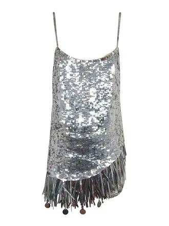 Andamane Robe De Cocktail - Argent