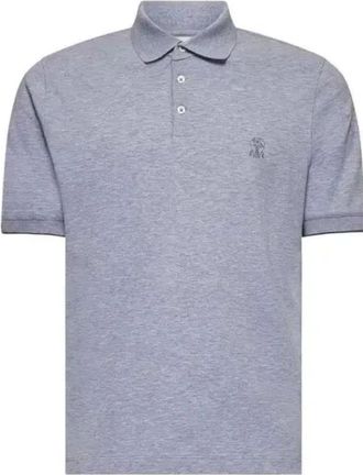 Brunello Cucinelli Homme, Tops, Gris, Taille: L Polo Chemises