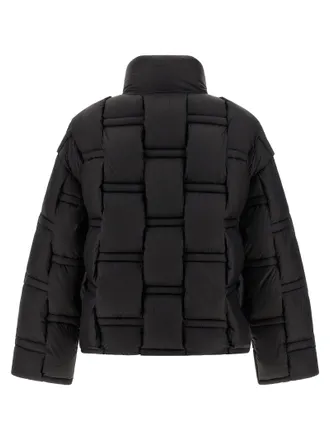 RAXXY 3D Quilted Nylon Down Jacket - Black