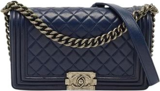 Chanel Sac bandouli&egrave;re vintage Pre-owned - Femme - Pre-owned - Bleu - Taille: ONE Size