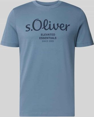 s.Oliver Red Label Regular Fit T-Shirt aus reiner Baumwolle