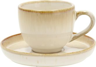 Bitz Espressotasse mit Untertasse Dia 5,5 x 5 cm 7 cl Creme