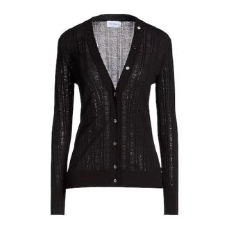 Ferragamo Gancini Wool Cardigan - Femme - Pulls - Noir - Taille: 38 FR