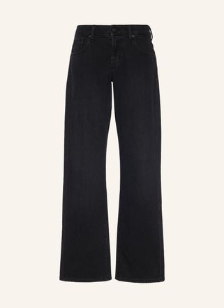 7 For All Mankind Jeans Low Straight Straight Fit schwarz