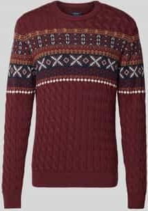 Mc Neal Strickpullover mit gerippten Abschlüssen