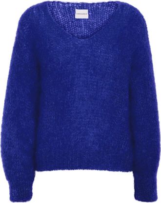 Americandreams Americandreams, Femme, Pulls, Bleu, Taille: 38 FR Milana LS Mohair Knit