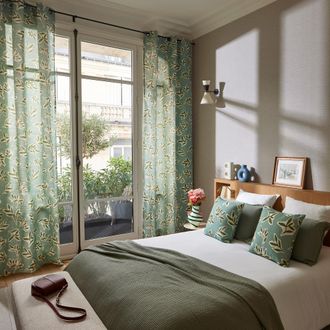 Madura Rideau À Oeillets Dorés Mathyas Céladon et olive - VERT