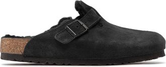 Birkenstock Pantoletten Birkenstock Boston Vl/Sheraling 0259881 Schwarz