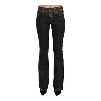 John Galliano Ausgestellte Jeans mit Schmeichelnder Taille in Schwarz - - Jeans - Damen - Schwarzk - W26