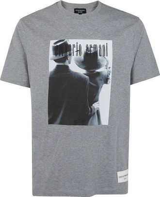 Emporio Armani Homme, Tops, Gris, Taille: S T-Chemises
