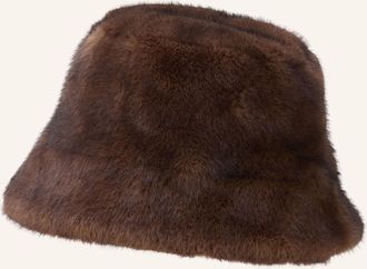 Studio AR Studio Ar Bucket-Hat Beau Aus Kunstfell braun