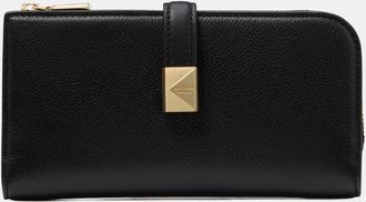 Kate Spade New York Kate Spade Deco Portemonnaie Mit Rei&szlig;verschluss, Schmal f&uuml;r Frauen in Schwarz | LEDER