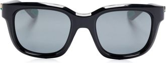 Gucci Sonnenbrille mit eckigem Gestell - Schwarz