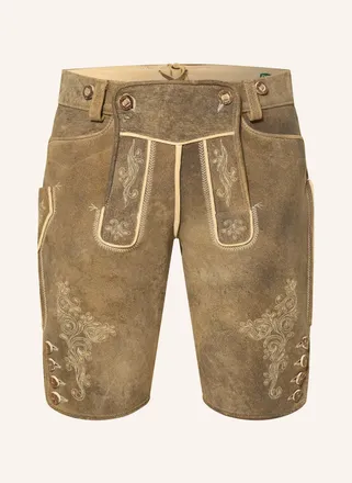 Beckert Beckert Trachten-Lederhose Maximus Aus Hirschleder beige