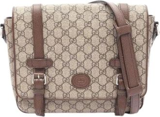 Gucci Sac bandouli&egrave;re Pre-owned en toile enduite GG Supreme - Homme - Pre-owned - Beige - Taille: ONE Size