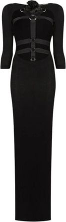 Roberto Cavalli Rose Embellished Harness Maxi Dress - - Dresses - Damen - Schwarzk - XL