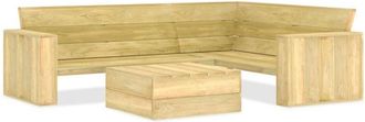 vidaXL Vidaxl - Salon de jardin 2 pcs Bois de pin imprégné