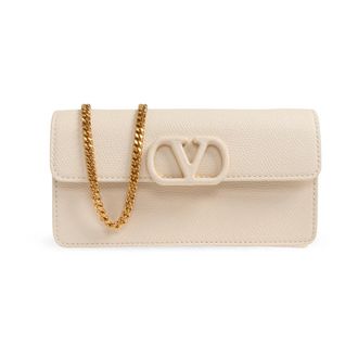 Valentino Garavani VLogo Signature Ketten-Portemonnaie - - Accessories - Damen - Beige - ONE SIZE