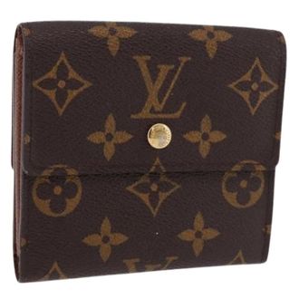 Louis Vuitton Portefeuille vintage Louis Vuitton en toile Monogram pr&eacute;-poss&eacute;d&eacute; - Femme - Pre-owned - Brun - Taille: ONE Size