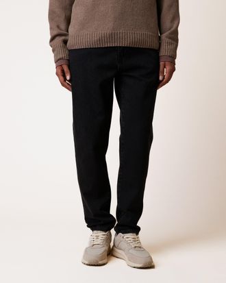 Faguo Jean tapered noir coton recycl&eacute;