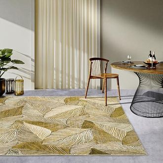 Villeroy & Boch Eugene In- & Outdoor Teppich Modern - Flachgewebe Aussenteppich, Palmen Blätter Design, ÖKO-TEX Wetterfest & UV-beständig für Balkon, Terrasse, Garten