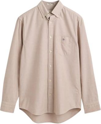 GANT Reg Oxford T-Shirt Chemise, Kaki Chaud, XXL Hommes