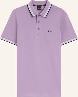 HUGO BOSS Piqu&eacute;-Poloshirt Paddy Curved Regular Fit lila