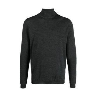 Goes Botanical Botanischer Rollkragen-Strickpullover - - Knitwear - Herren - Grau - 4XL