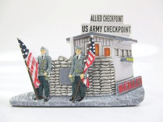 Generic Berlin Checkpoint Charlie Premium Magnet Poly Souvenir Germany (51)