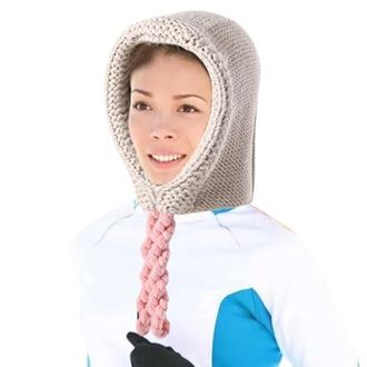 Generico Bonnet en tricot dhiver, couvre-chef thermique coupe-vent dhiver - Chapeau avec prot&egrave;ge-oreilles pour lhiver - pour hommes sportifs, skieurs, snowboar