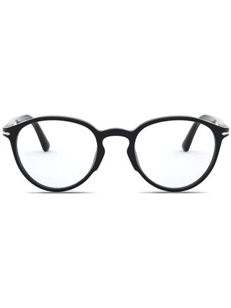 Persol lunettes de vue à monture ronde - Noir