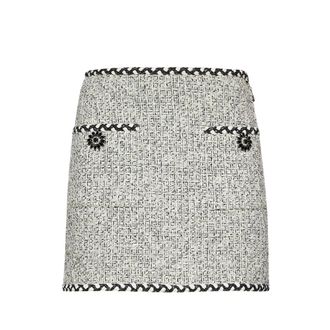 Silvian Heach Kurzer Rock mit kontrastierenden dekorativen Details - - Skirts - Damen - Beige - XS