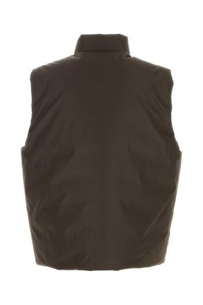 Jil Sander Quilted Down Vest - Brown