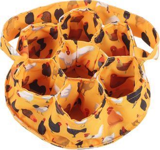 Valiclud Frischeier-sammelkorb Aus Bauernkorb Mit Beuteln Für Eierhalterung Der Arbeitsplatte Kleiner Korb Für Eieraufbewahrung Eierbeutel Aus Canvas Für Tägli