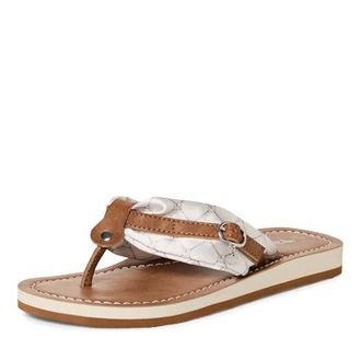 Tamaris Sandales plates pour femme 1-27109-42, Logo Cream, 38 EU