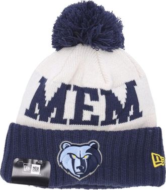 New Era NBA Draft Pom Pom Beanie Hat - - Accessories - Herren - Schwarzk - ONE SIZE