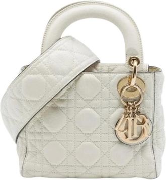 Dior Pre-owned Mini Lady - Femme - Pre-owned - Blanc - Taille: ONE Size