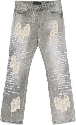 Who Decides War by Ev Bravado Scripture Jeans - Grau